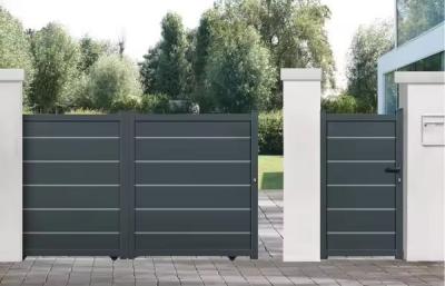 Cina Porta di giardino in alluminio in stile moderno con rifinitura del telaio rivestito in polvere in vendita