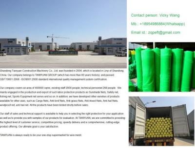 China Construction Safety Netting For Scaffolding, HDPE Building Net for sale