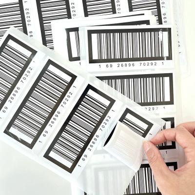 China Custom Print Matte Silver Heat Resistant Barcode Labels Adhesive Multilayer Label Bar Code Sticker Sheet for sale