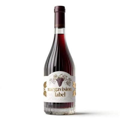 China Customized Wine Labels Hot Stamping Printing Waterproof Packaging Labels for sale