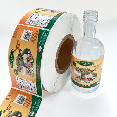China Customized Waterproof Digital Color Label Logo Personalized Printing Vinyl Sticker Decals for Cups Manufacturer for sale