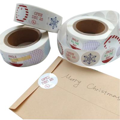 China Customized Durable Smudge-Proof Christmas Gift Labels for Cookie Treat Bags for sale