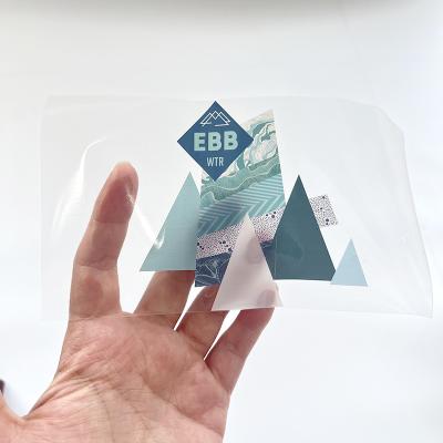 China Custom Printed Jar Labels Water Bottle Private Label Sticker Clear Transparent Water Packaging Label Sticker for sale
