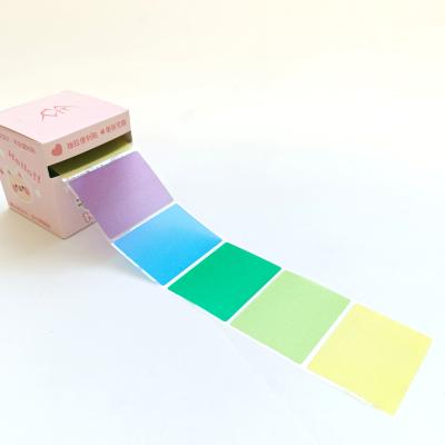 China Multiple Color Options Self-adhesive Label Sticker Memo Notes Scrapbook Pull-out Labels Rolls 126 Pieces for Note Taking for sale