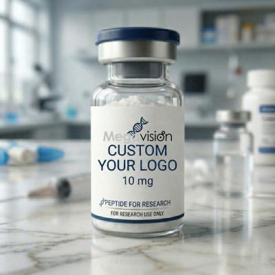 China Custom 2ml 5ml 10ml Glass Vial Waterproof Vinyl Adhesive Packaging Sticker Label for Cosmetic Peptide Weight Loss Powder for sale