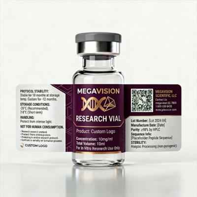 China Versatile Custom Waterproof Labels Packaging Multi-Purpose Adhesive Stickers for Small Vial Glass Bottles for sale