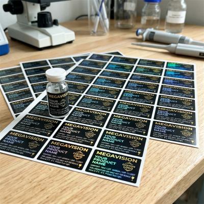China Factory Personalized Custom 3ml 5ml 10ml Waterproof Glass Bottle Adhesive Packaging Vial Sticker Label Customization for sale