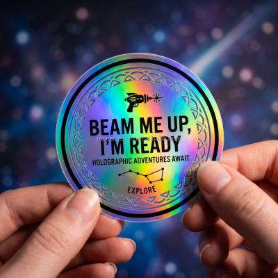 China Custom Creative Hologram Security Stickers for Cosmetics Electronics Luxury Packaging for sale