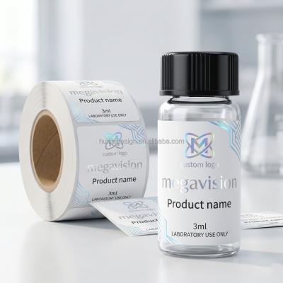 China Your Design Peptide Bottle Stickers Research Chemical Vials Low Minimum Order Fast Shipping Waterproof Oil Proof for sale