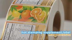 hot stamping supplement label
