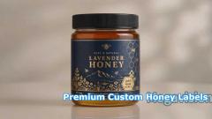hot stamping blue honey label