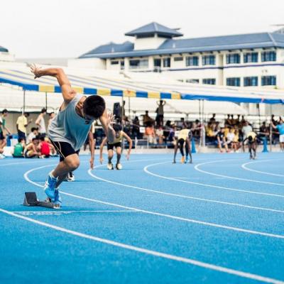 China synthetic rubber running track for international sports stadiums for sale