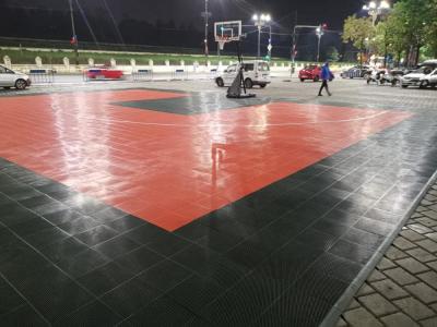 China 100% new material interlocking outdoor portable FIBA basketball court sports for sale