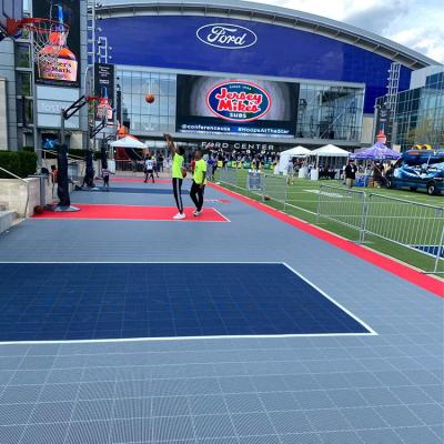 China PP Interlocking Sports Flooring/Removable Flooring Basketball Court Mat for sale