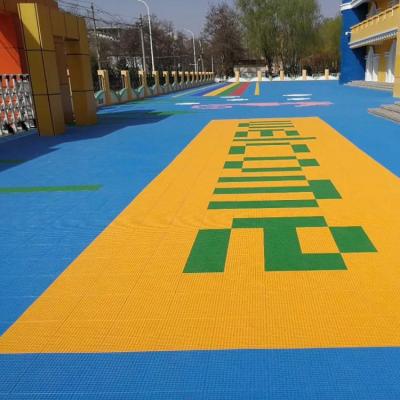 China FIBA Portable pp interlocking flooring tiles for basketball court for sale