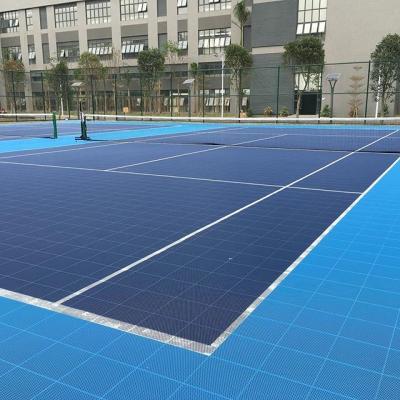 China Modular Anti-Slip outside basketball courts floor tile plastic floor mats cheap outdoor basketball court flooring for sale