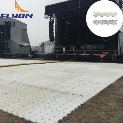 China 2022 Indoor or outdoor plastic floor interlocking tile for wedding, anniversary celebration activity event floor, tent f for sale