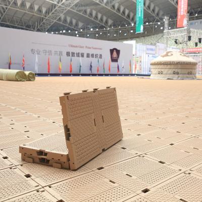 China 50mm Hot-selling Modular Interlocking Grass Protection Flooring Temporary Roadway Mats Party Event Floor for sale
