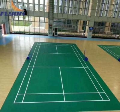 China outdoor PVC Tennis flooring tennis court basketball  badminton court mat sport flooring vinyl for sale