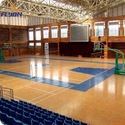 China 2021 vinyl roll pvc material floor for indoor basketball court floor vinyl sport flooring badminton court mat for sale