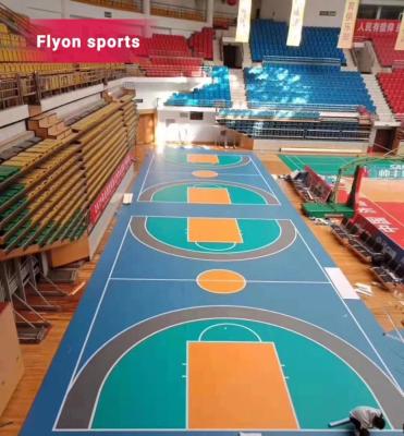 China Badminton court sports PVC/vinyl flooring for sale