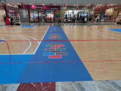 China indoor and outdoor basketball/volleyball  court floor vinyl sport flooring badminton court mat for sale