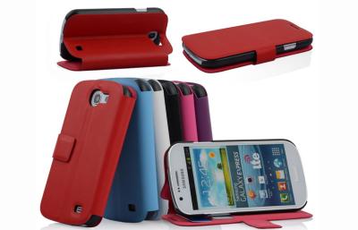 China PU Book Flip Phone Leather Case for sale