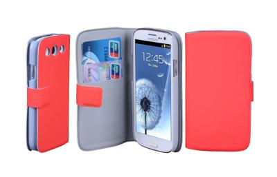 China Blue Book Flip PU Leather Phone Case For Samsung Galaxy S3 Siii i9300 for sale