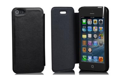 China Multi Color Goatskin PU Leather Phone Case Stand Cover For iPhone mini for sale