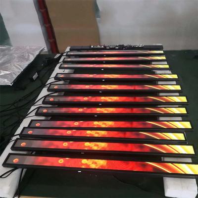 China Digital Lcd Tft Screen Display Stretched Bar , LCD Advertising Display 450cd/㎡ for sale