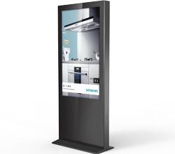 China Voorzien van een netwerk 65 van het Ipadontwerp HD“ LCD die Digitale Signage Vertoning, Hoge Helderheid adverteren Te koop