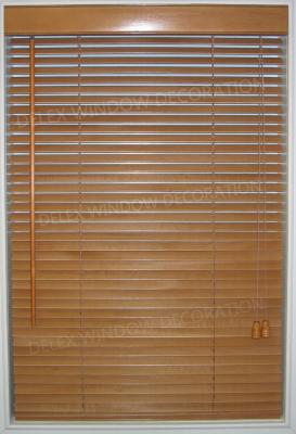 China 25mm Slat Basswood Venetian Blinds Timber Window Blinds for sale