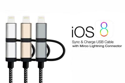 China Swiss army knife style 4 in 1 Data Sync charge cable For iphone6 iphone 6 plus samusng iphone4s for sale