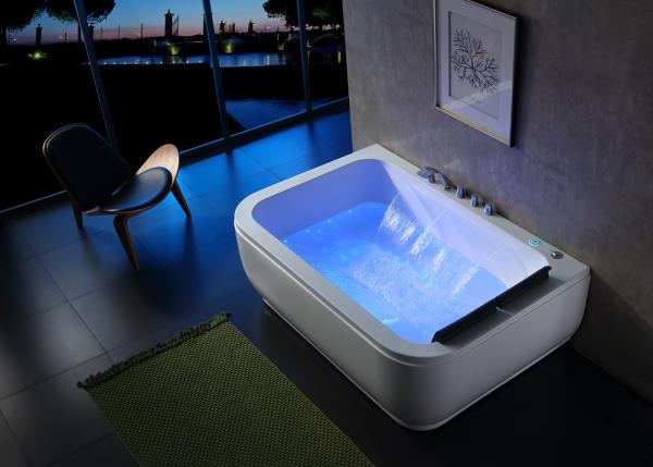 Quality E-8012 Double Rectangle Bathtub Touch Panel Controller For Two person for sale