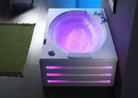 Quality Modern Rectangle Bathtub with Oval Waterfall and Double Soaking Tub for sale