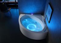 Quality Circle Waterfall Massage Bathtub With U Type Overflow System for sale