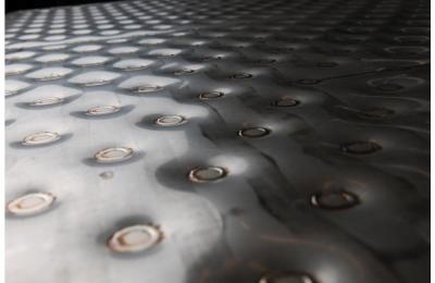 China Embossed Design Stainless Cold Plate Heating Plate for sale