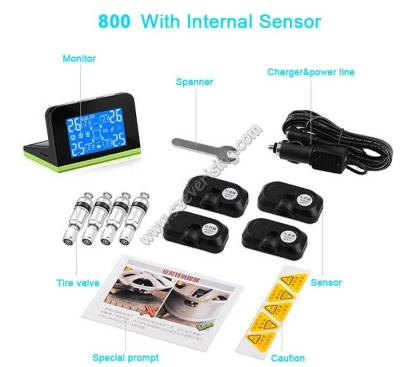 China Solar TPMS System Air Pressure Tires with Replaceable Battery Internal Sensor for sale