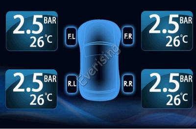 China Car DVD GPS TPMS Valve Tire Pressure Monitoring System with 4 Tire Sensor for sale