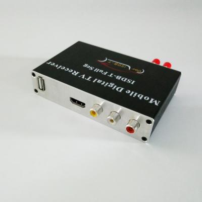 China HD car digital tv receiver isdb-t full seg with dual tv tuner Suitable for Brazil Peru Argentina Philippines for sale