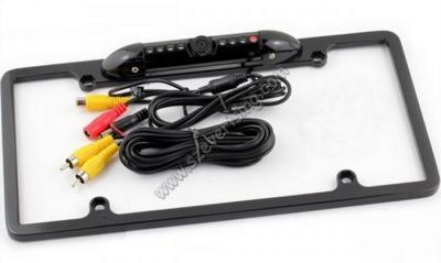 China Waterproof Night Vision US License Plate Frame Mount Car Rear View Backup Camera for sale
