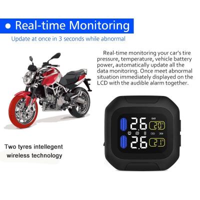 China Global use Motorcycle Tire Pressure Monitoring System TPMS Sensors with External Sensor for sale