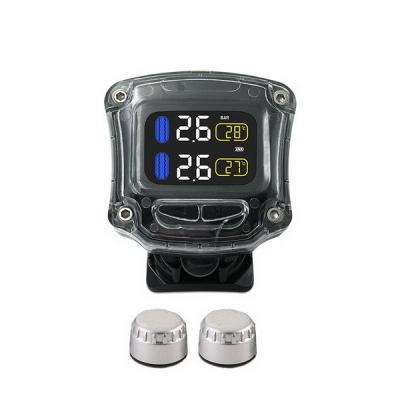 China Waterproof Motorcycle Tire Pressure Monitoring system with External TPMS Sensors for sale
