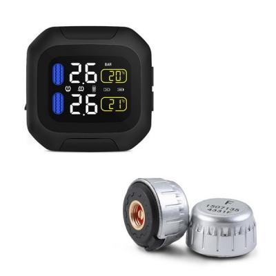 China Motorcycle TPMS System Tire Pressure Monitor with 2 internal sensors for sale