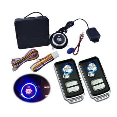China Universal Car Alarm One Button Smart start system with vehicle gps locator for sale