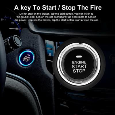 China Car PKE  Keyless entry burglar alarm smart engine starter one button push system for sale