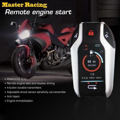 China Two Way Motorcycle Security Alarm system with Remote Engine Starter Alarm for sale
