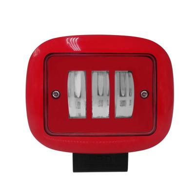 China 30W Red color square shape water proof  vehicle auto led working lights for sale