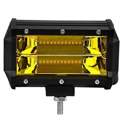 China 5Inch Waterproof IP68 72W Yellow color vehicle auto led car working lights for sale