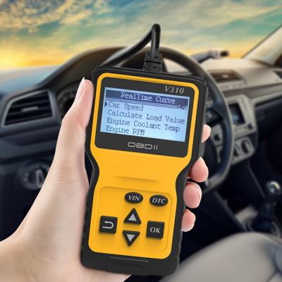 China V310 screen display OBD interface car code reader  Diagnostic Scanner for sale